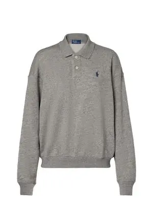 Polo Ralph Lauren Cotton-blend Polo Sweatshirt - Grey