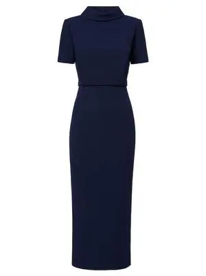 Roland Mouret Cady Midi Dress - Blue