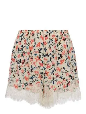 Ulla Johnson Noella Floral Silk Shorts - Multicoloured