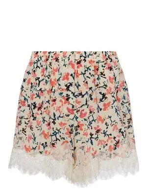 Ulla Johnson Noella Floral Silk Shorts - Multicoloured