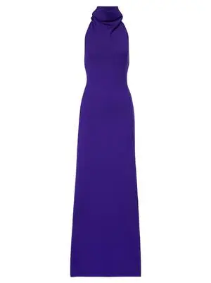 TOM FORD Halterneck Cashmere-blend Gown - Purple