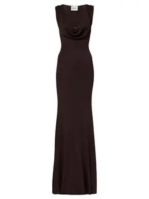 Roland Mouret Draped Gown - Brown