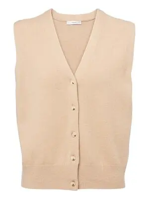 Vince Wool And Cashmere-blend Vest - Beige