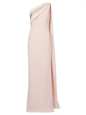 Roland Mouret Embellished One-shoulder Gown - Pink