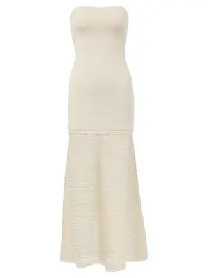 Posse Romy Crochet-trimmed Maxi Dress - White
