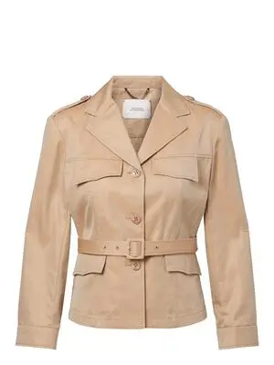 Dorothee Schumacher Luxury Layer Cotton Trench Coat - Beige