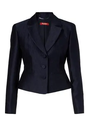 Max Mara Piera Cotton-blend Blazer - Blue