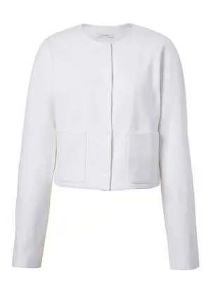 Vince Cotton-blend Jacket - White
