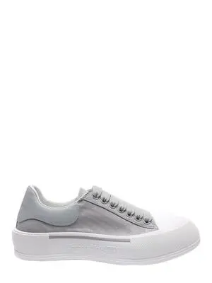 Alexander McQueen Deck Skate Plimsoll Lace-ups - Lilac/grey