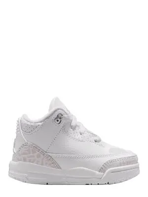 JORDAN 3 Retro Pure Money Sneakers - White/metallic Silver