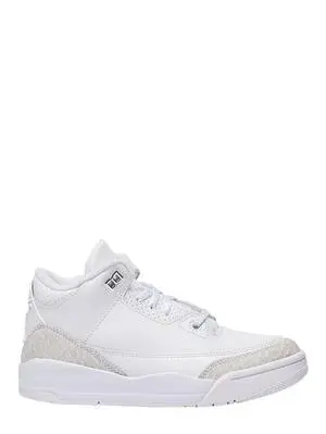 JORDAN 3 Retro Pure Money Sneakers - White/metallic Silver