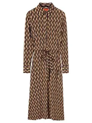 La DoubleJ Perry Street Belted Shirt Dress - Blue