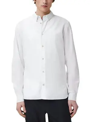 ALLSAINTS Haven Logo-embroidered Shirt - White