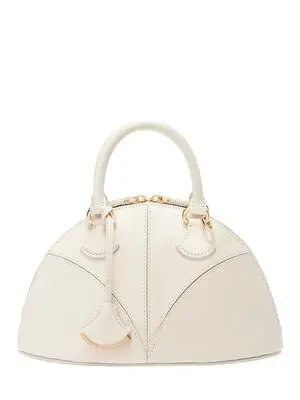 BVLGARI Marquise Small Leather Top-handle Bag - White