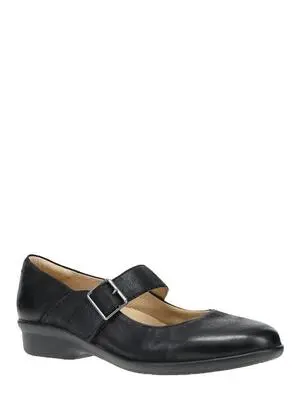 Dansko Collette Mary Jane Pump - Black Burnished Nubuck
