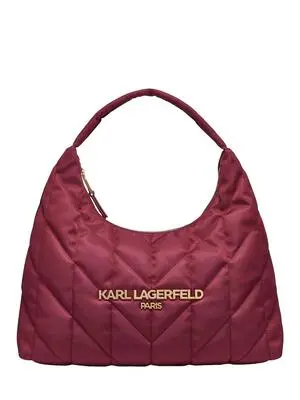 Karl Lagerfeld Paris Voyage Hobo Wine