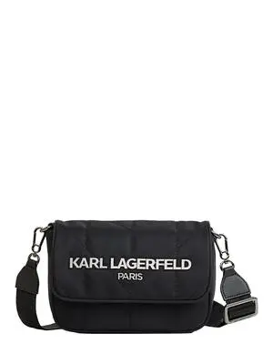 Karl Lagerfeld Paris Voyage Messenger Black/dark Gunmetal