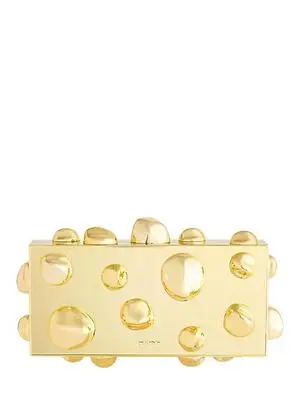 Cult Gaia Orbs Metal Clutch - Shiny Gold