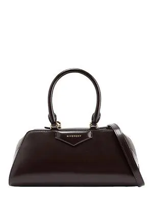 Givenchy Antigona East-west Small Leather Handbag - Chocolate