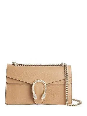Gucci Dionysus Medium Leather Shoulder Bag - Natural Tan
