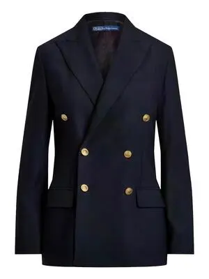 POLO RALPH LAUREN Double-Breasted Wool Blend Blazer