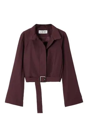LOEWE Belted Cotton-Blend Shell Jacket