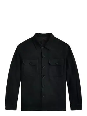 Ralph Lauren Purple Label Cashmere Shirt Jacket - Black