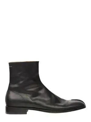 MAISON MARGIELA Leather Ankle Boots - Black