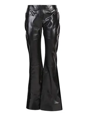 TOM FORD Flared Leather And Velvet Trousers