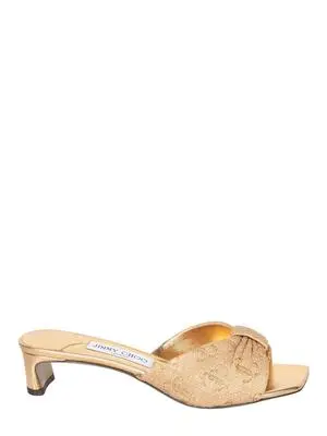 JIMMY CHOO Mule Sandals - Beige