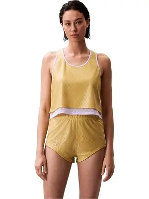 Calvin Klein Pride Mesh Shorts - Pale Lime Yellow
