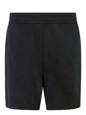 Emporio Armani Textured Track Shorts - Blue
