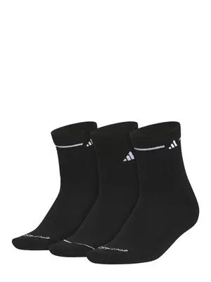 Adidas Wm Cush Spt 3.0 High Qtr 3-pack - Black / White