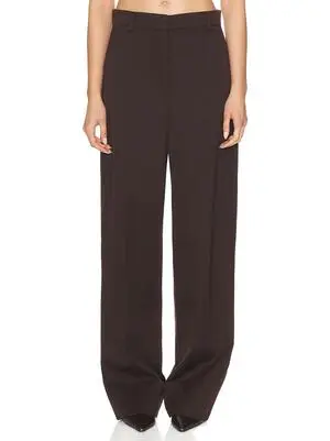 Stella McCartney Twill Tailoring Loose Trouser - Raisin