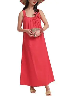 FRANCES VALENTINE Lynda Maxi Dress - Red