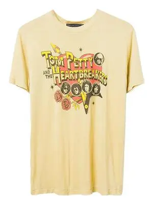 Junk Food Clothing Tom Petty And The Heartbreakers Vintage Tissue Tee - Camel