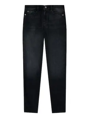 Emporio Armani High-waisted Super-skinny Leg Jeans - Black