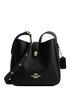 COACH® Hadley Mini Crossbody Bag Pebbled Leather/gold/black