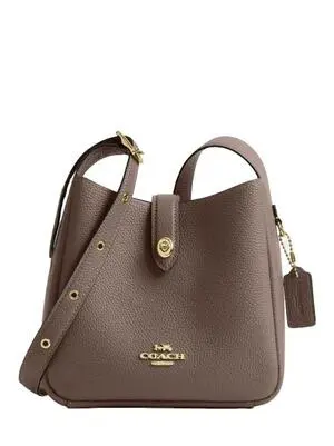 COACH® Hadley Mini Crossbody Bag Pebbled Leather/gold/dark Stone