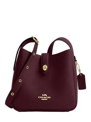 COACH® Hadley Mini Crossbody Bag Pebbled Leather/im/dark Wine