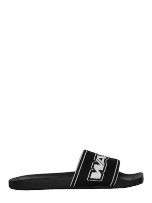 Alexander Wang Webbing Pool Slide - Black