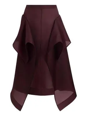 Khaite Nina Almadine Silk Skirt - Grey