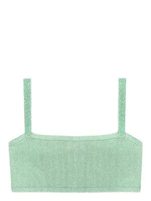 Calle Del Mar Knit Bandeau Top - Green