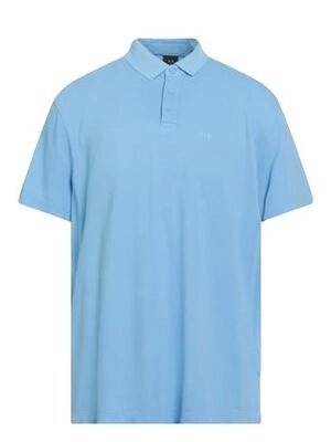 Armani Exchange Man Polo Shirt Fuchsia Size M Cotton Light Blue