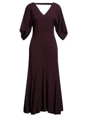 Victoria Beckham Maxi Flared Dress - Purple