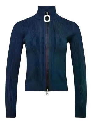 JW Anderson Zip-up Cardigan - Blue