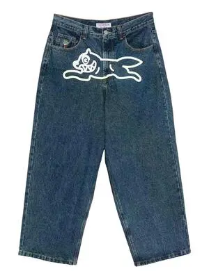ICECREAM Dog-motif Jeans - Blue