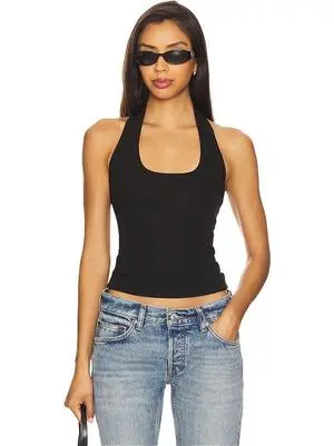 Lna Bradley Halter Top - Black
