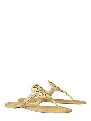Tory Burch Miller Studded Sandal - Cantucci/silver