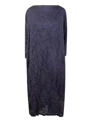 DANIELA GREGIS Textured Silk Dress - Blue